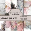 Alcohol Ink Series Digital Scrapbook Paper Kit 8.5x11 and 12x12 ...