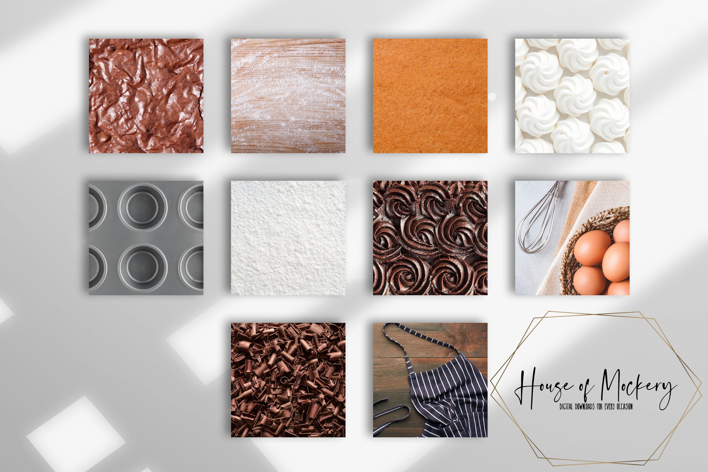 Let's Bake Digital Paper Kit 12x12 Inch, 10 Digital INSTANT DOWNLOAD Hi ...