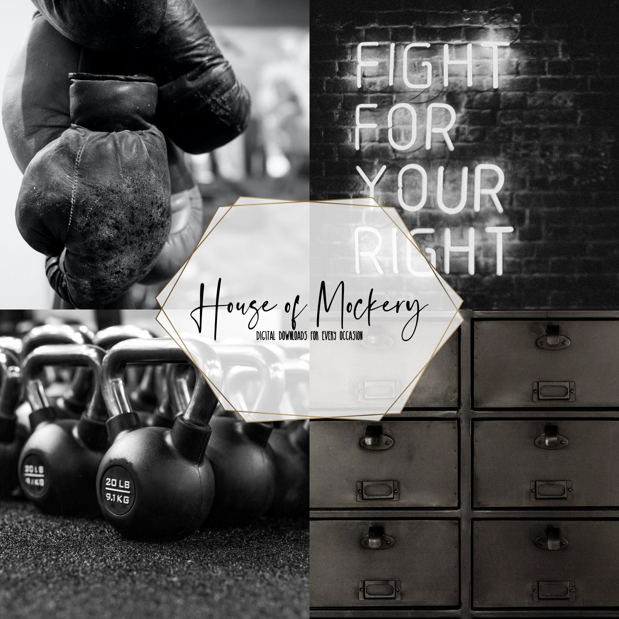 The Gym Digital Scrapbook Paper Kit 8.5x11 and 12x12 10 - Etsy