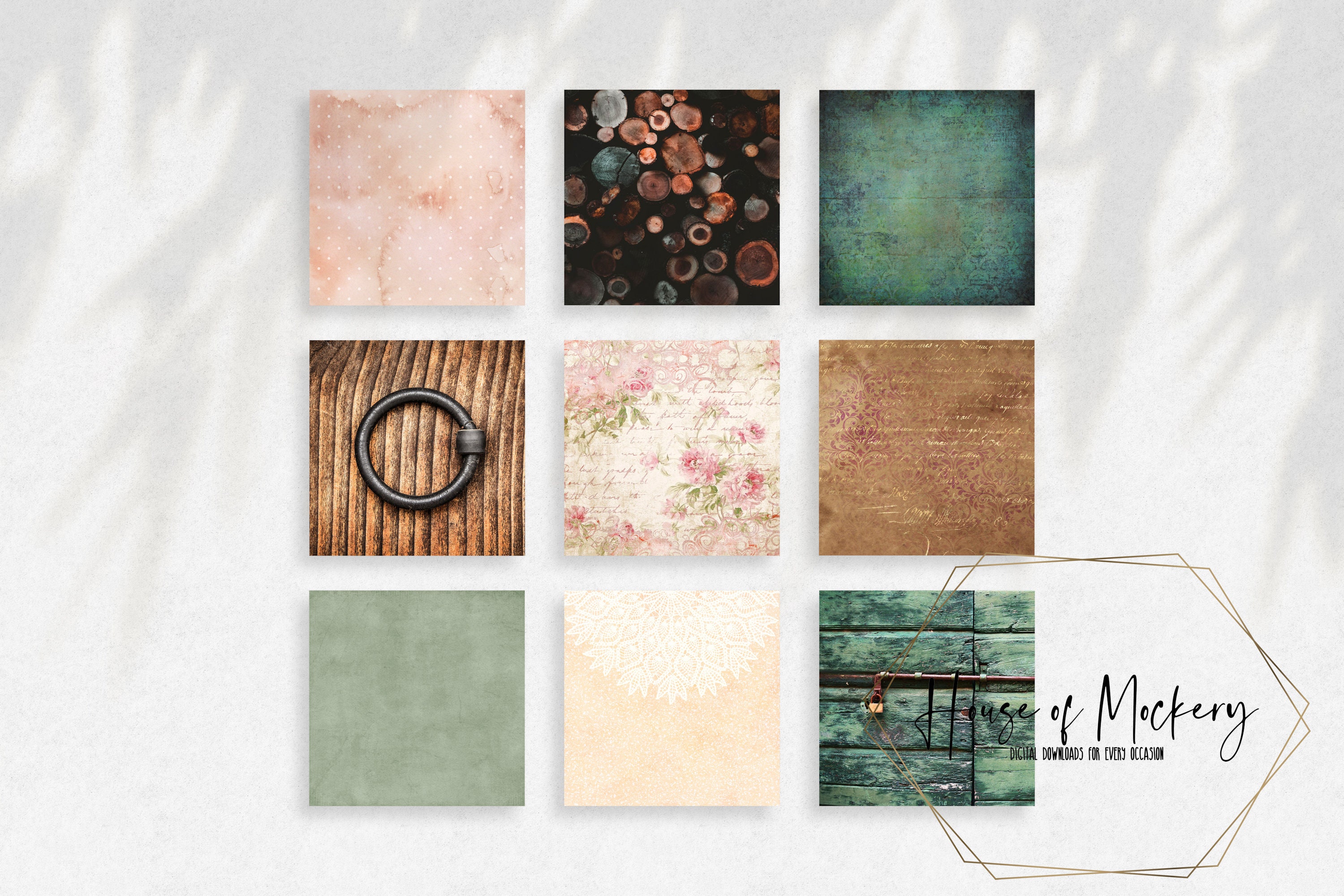 Paper Pad 5 Digital Scrapbook Paper Kit 8.5x11 and 12x12 10 - Etsy
