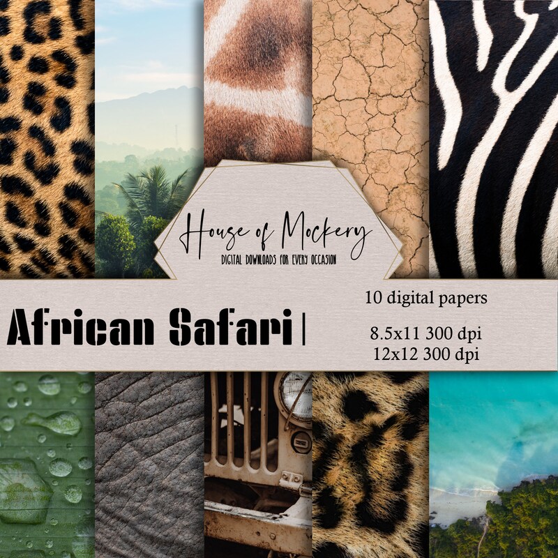 Africa Digital Paper - Etsy