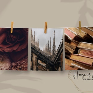 More Dark Academia Digital Scrapbook Paper Kit/12x12 Inch,10 Digital ...