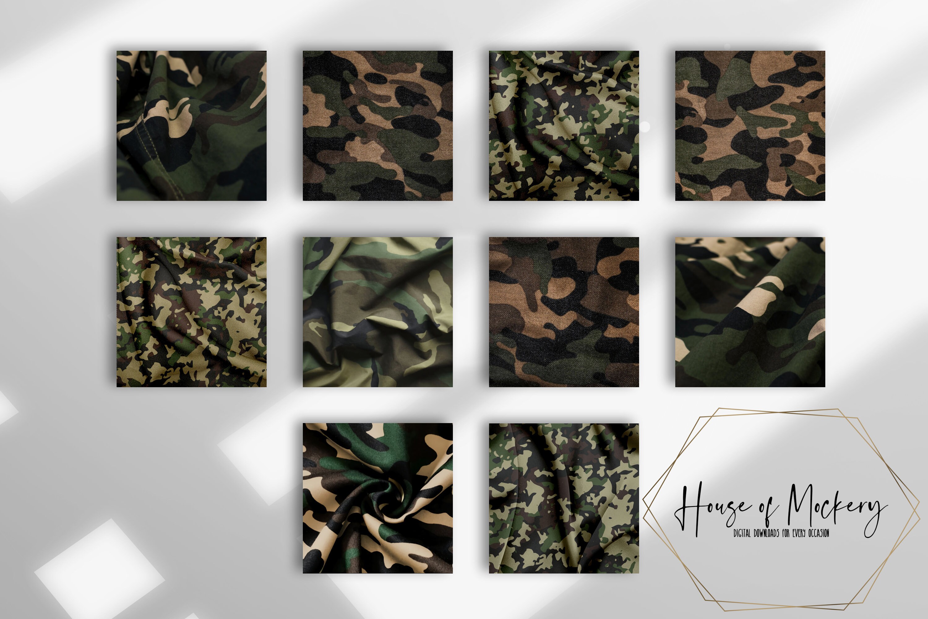 Invisible Military Themed Digital Scrapbook Paper Kit 8.5x11 and 12x12 ...