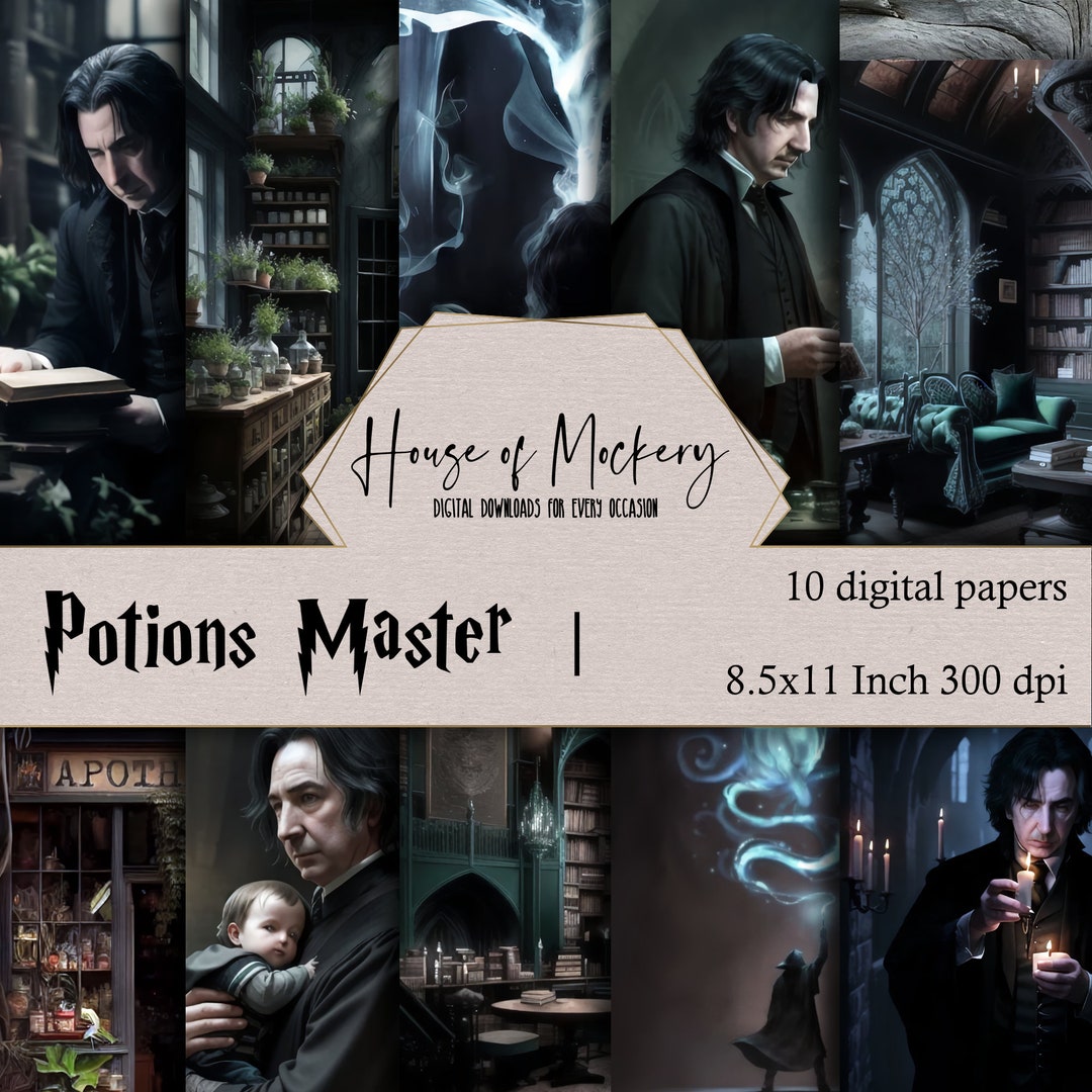 Potions Master Digital Paper Kit 8.5x11 Inch, 10 Digital INSTANT ...