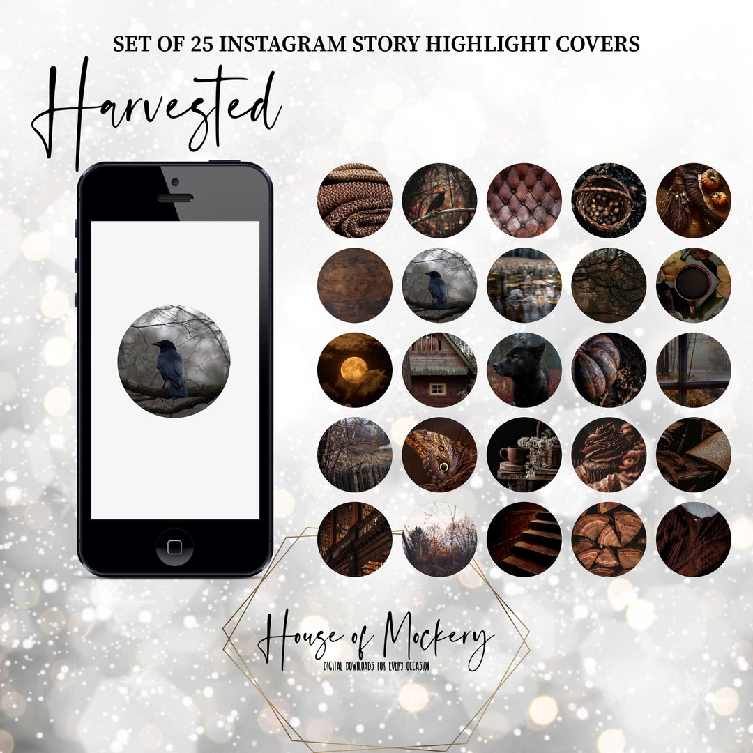 Harvested-25 Themed Instagram Highlight/ Ios Widget Covers/instagram ...