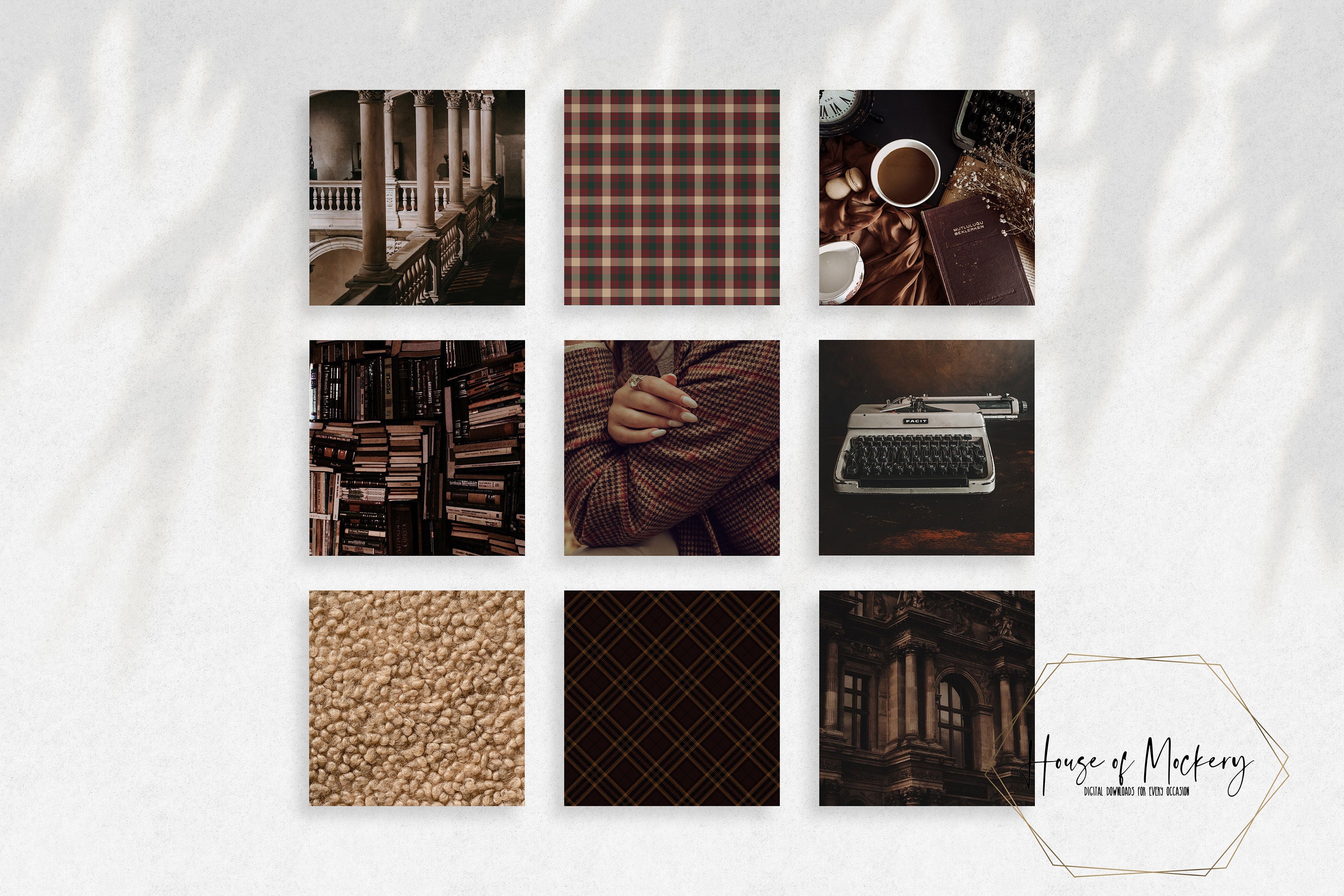 Dark Academia Digital Scrapbook Paper Kit 8.5x11 and 12x12 10 - Etsy