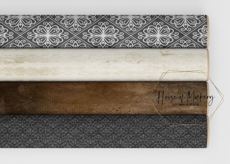 The Library Digital Scrapbook Paper Kit 8.5x11 and 12x12 10 - Etsy