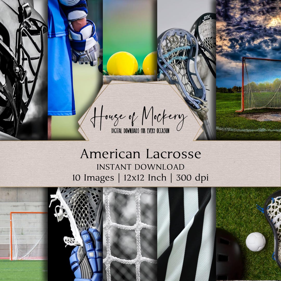 American Lacrosse Digital Paper Kit 12x12 Inch, 10 Digital INSTANT ...