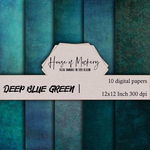 Blue and Green Paper - Etsy