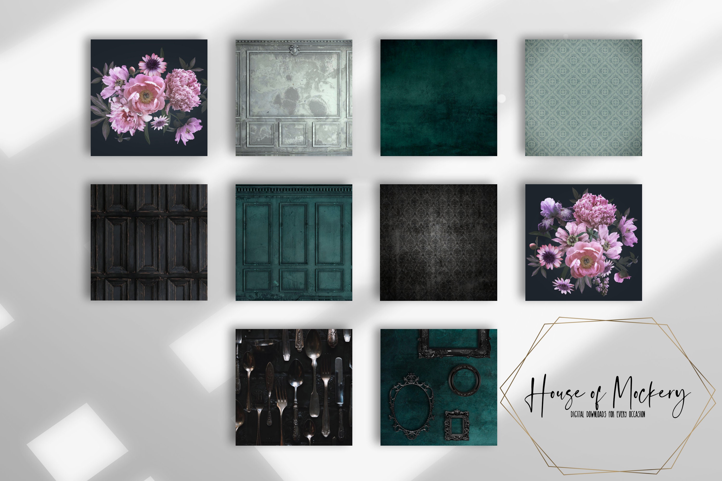 Vintage Chic Digital Scrapbook Paper Kit 12x12 Inch 300 DPI - Etsy