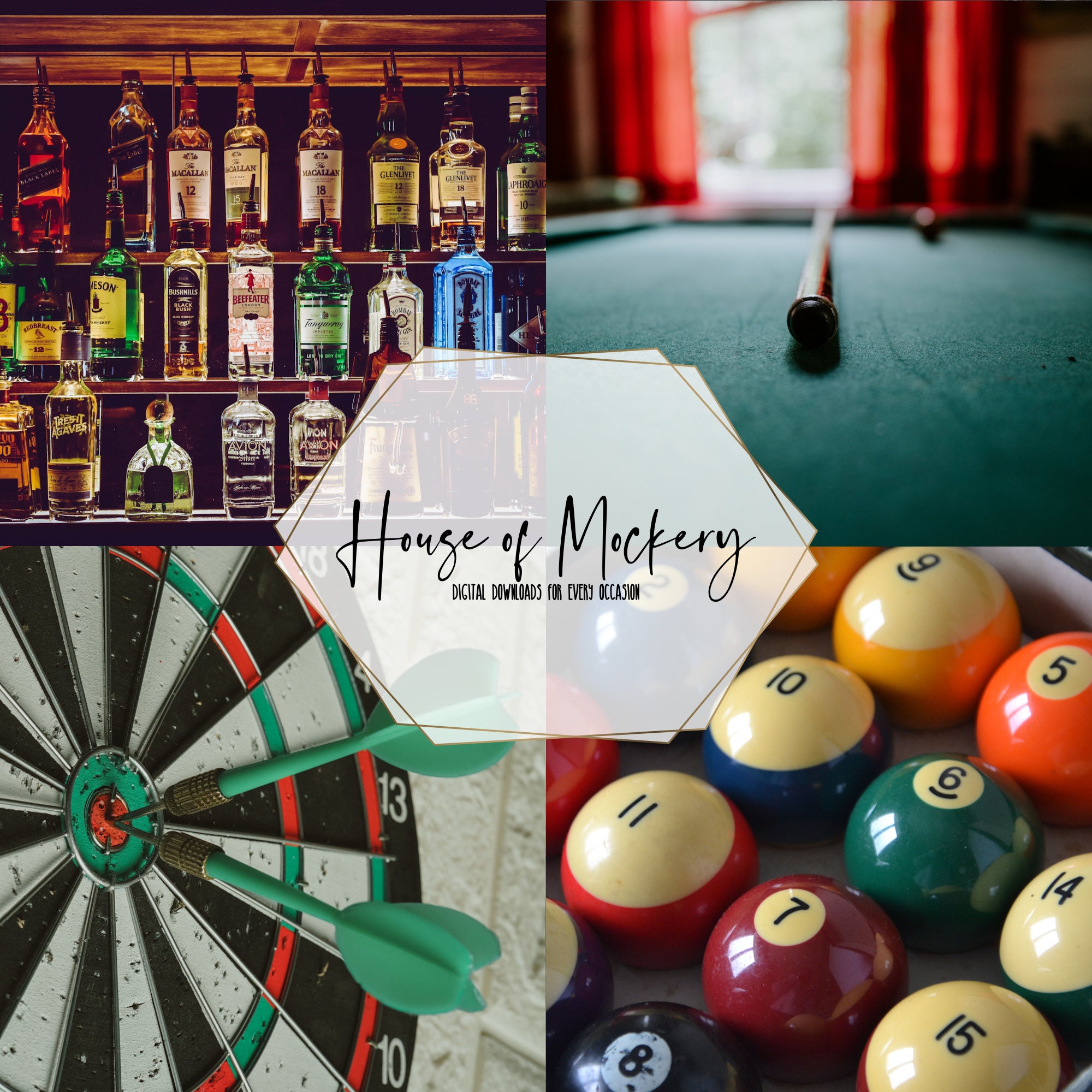 Man Cave Digital Scrapbook Paper Kit 8.5x11 and 12x12 10 - Etsy