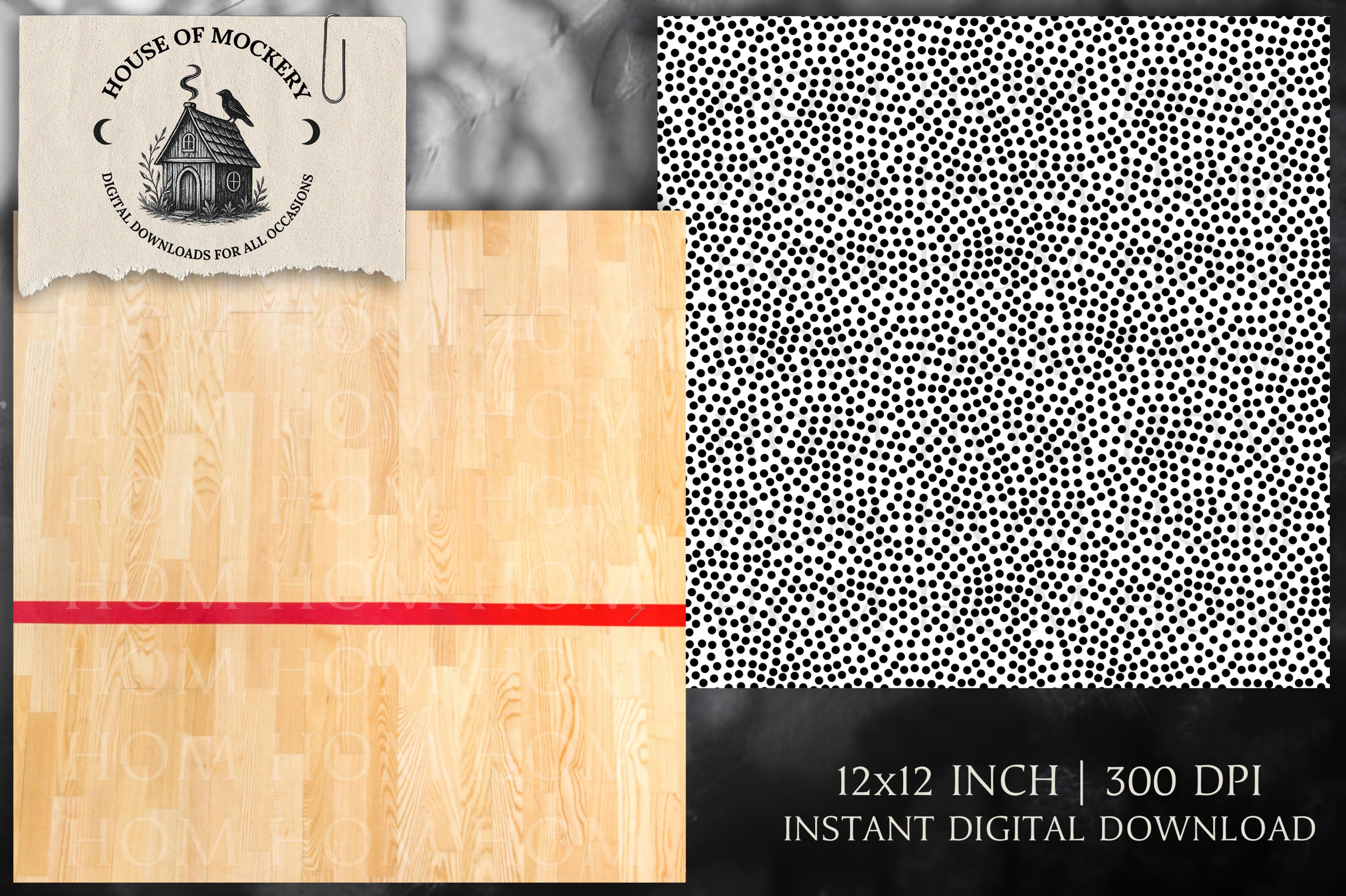 American Basketball Digital Paper Kit 12x12 Inch, 10 Digital INSTANT ...