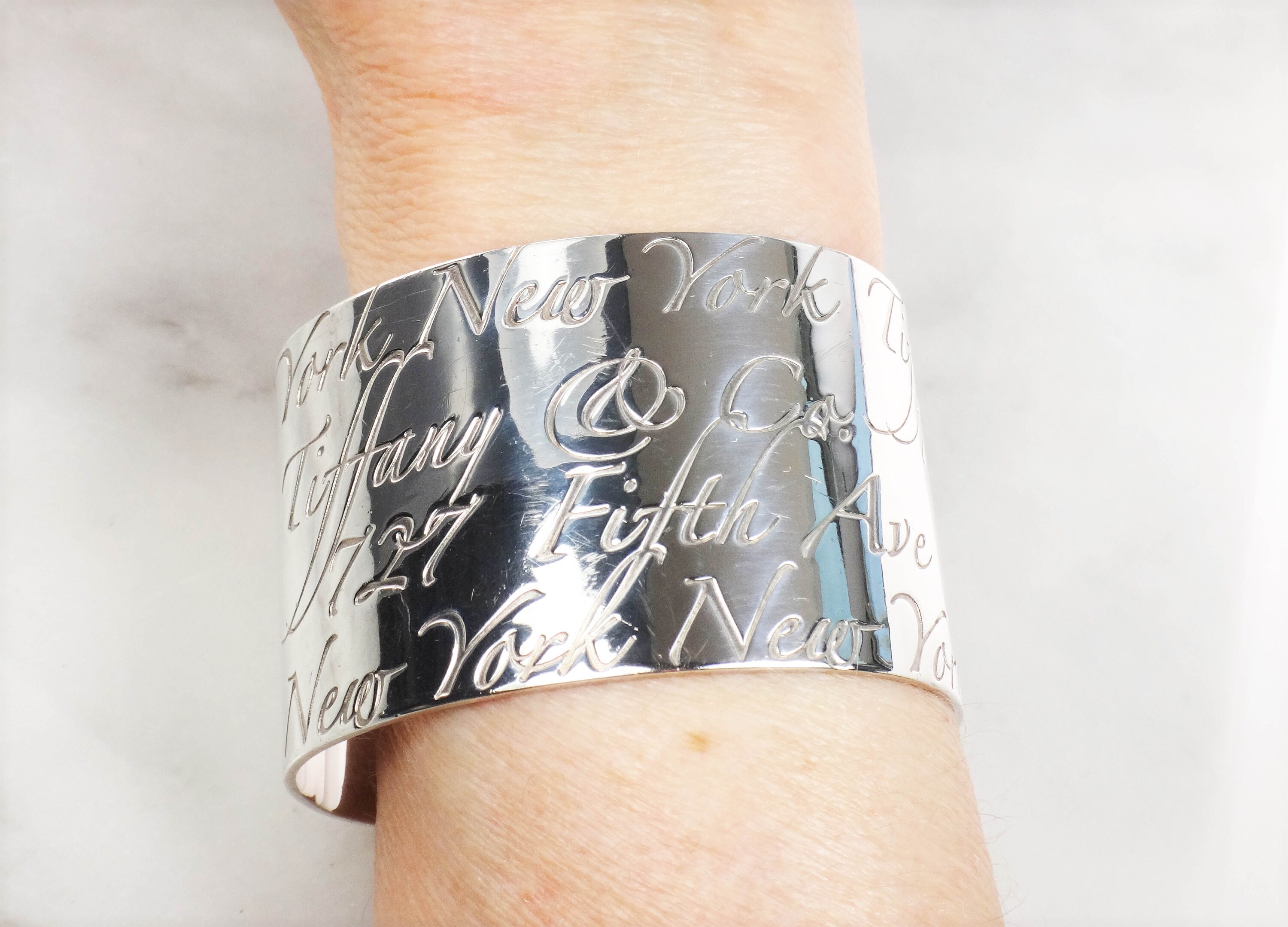 Vintage Authentic Tiffany Sterling Silver Cuff Bracelet Vintage Authentic Tiffany Sterling Silver Cuff Bracelet