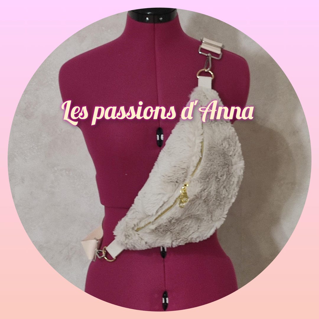 Beige Faux Fur Long-haired Fanny Pack - Etsy