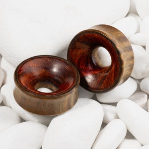 Pair of Ear Tunnels Ear Wood Plugs Plugs Earring Ear Gauges - Etsy