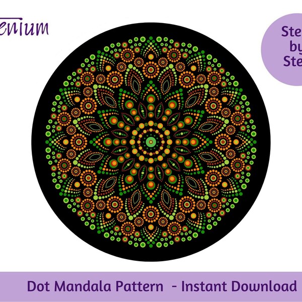 Dot Mandala Pattern - Etsy