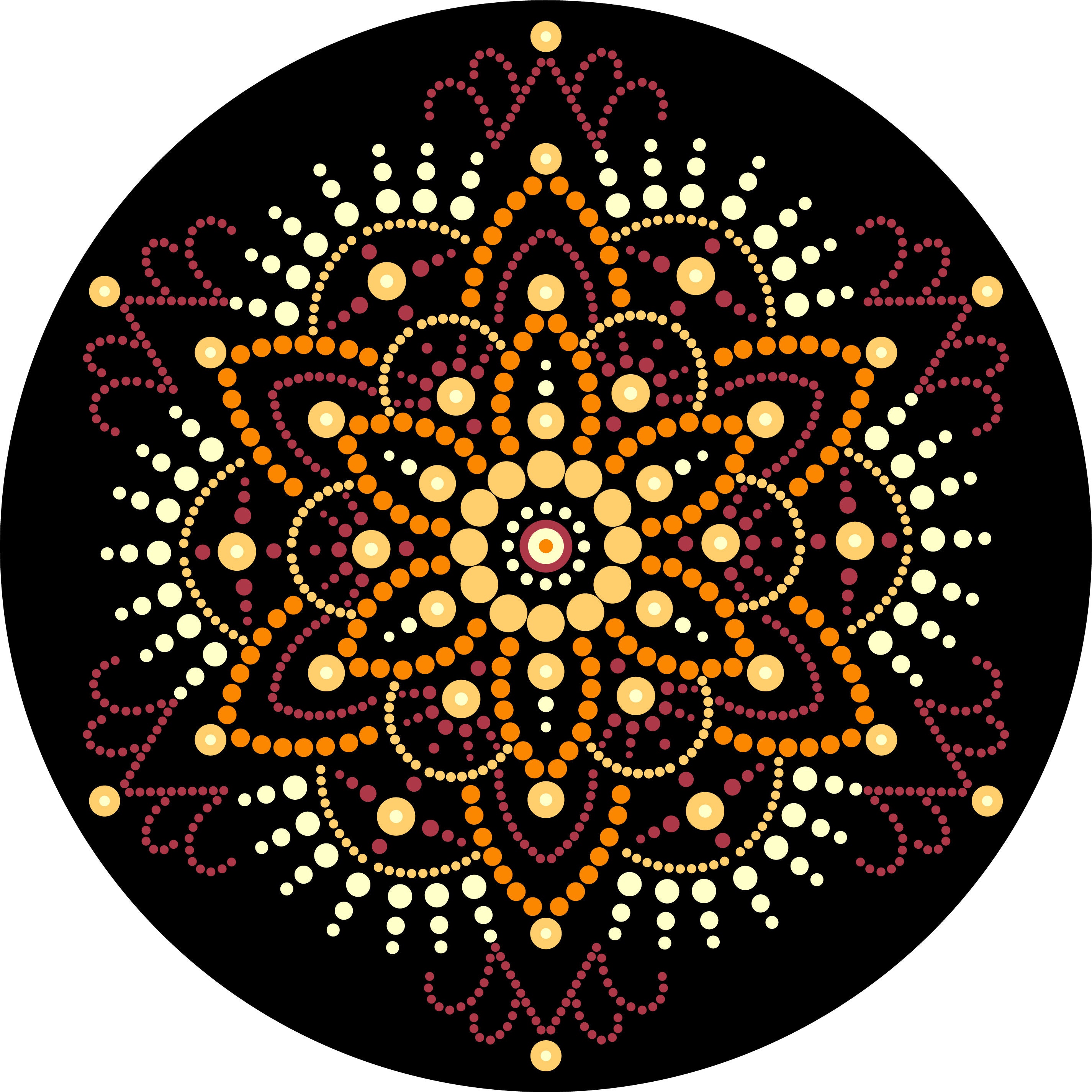 DOT ART GUIDE Combo 3 Different Designs Digital Pattern Dot Art ...