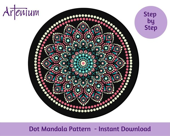 DOT MANDALA PATTERN 78 Digital Pattern Dot Art Guide | Etsy