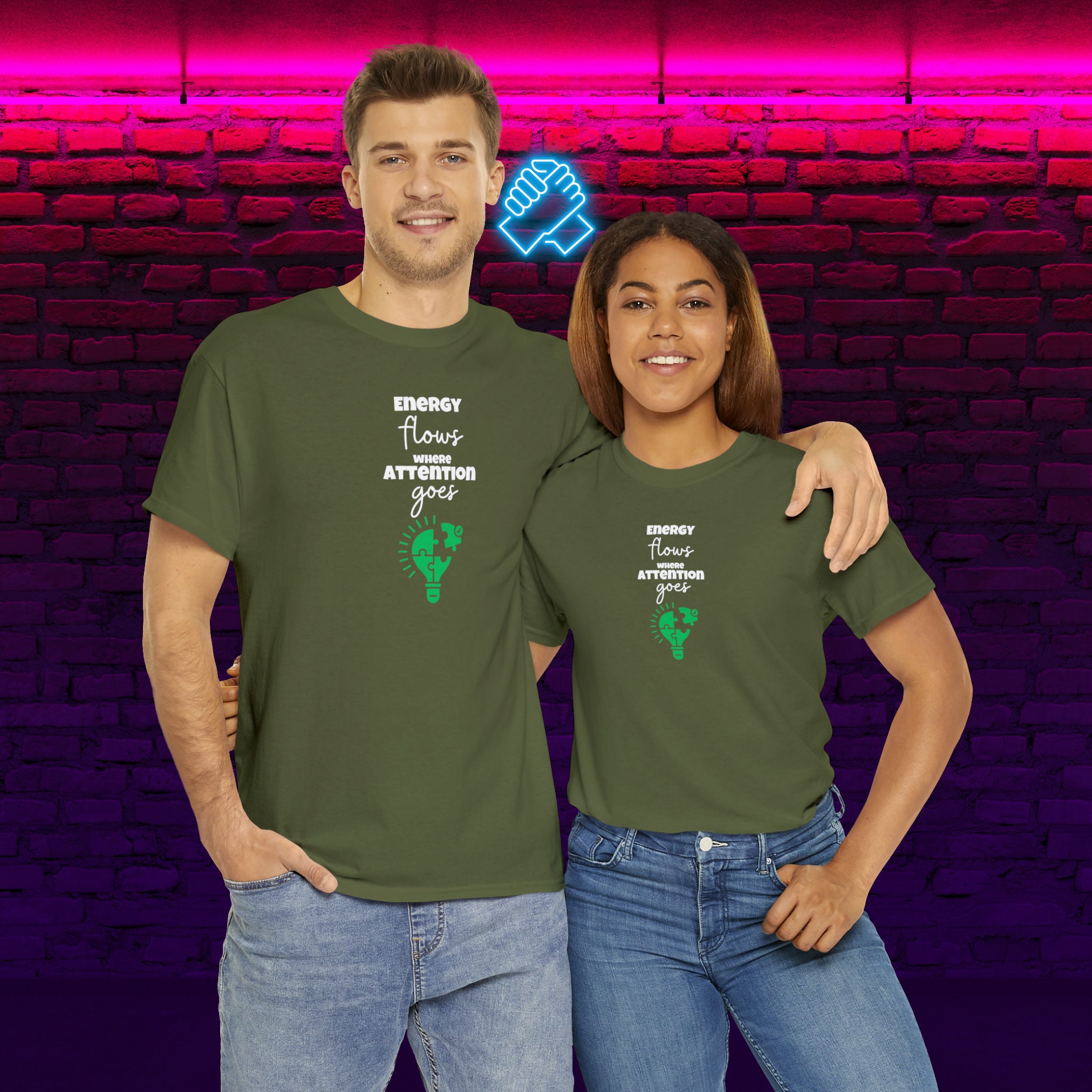 Energy Flows Where Attention Goes Unisex T-shirt Mental Health ...
