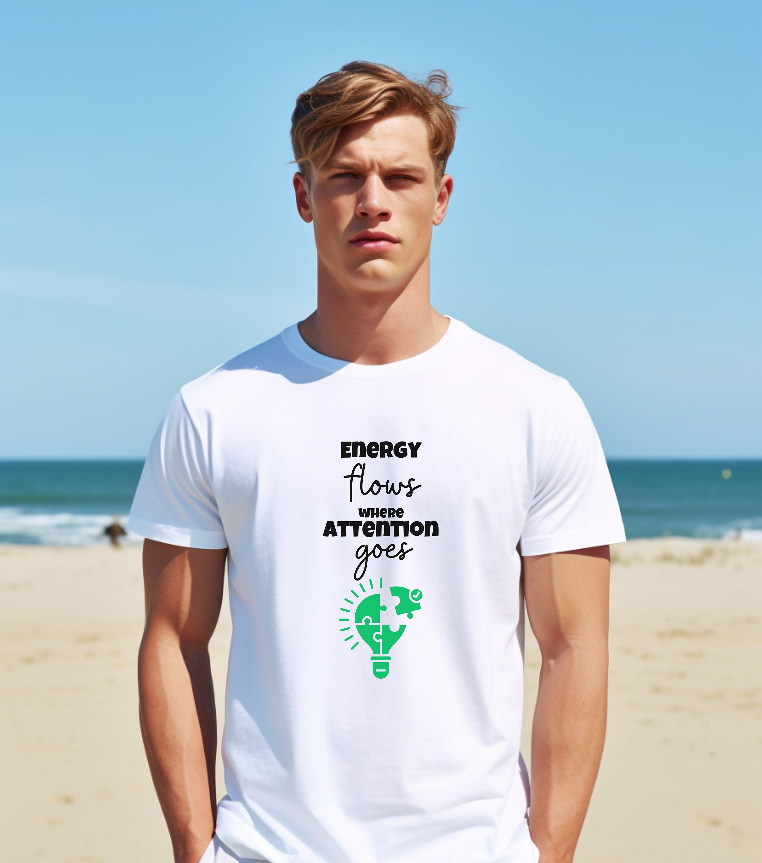 Energy Flows Where Attention Goes Unisex T-shirt Mental Health ...