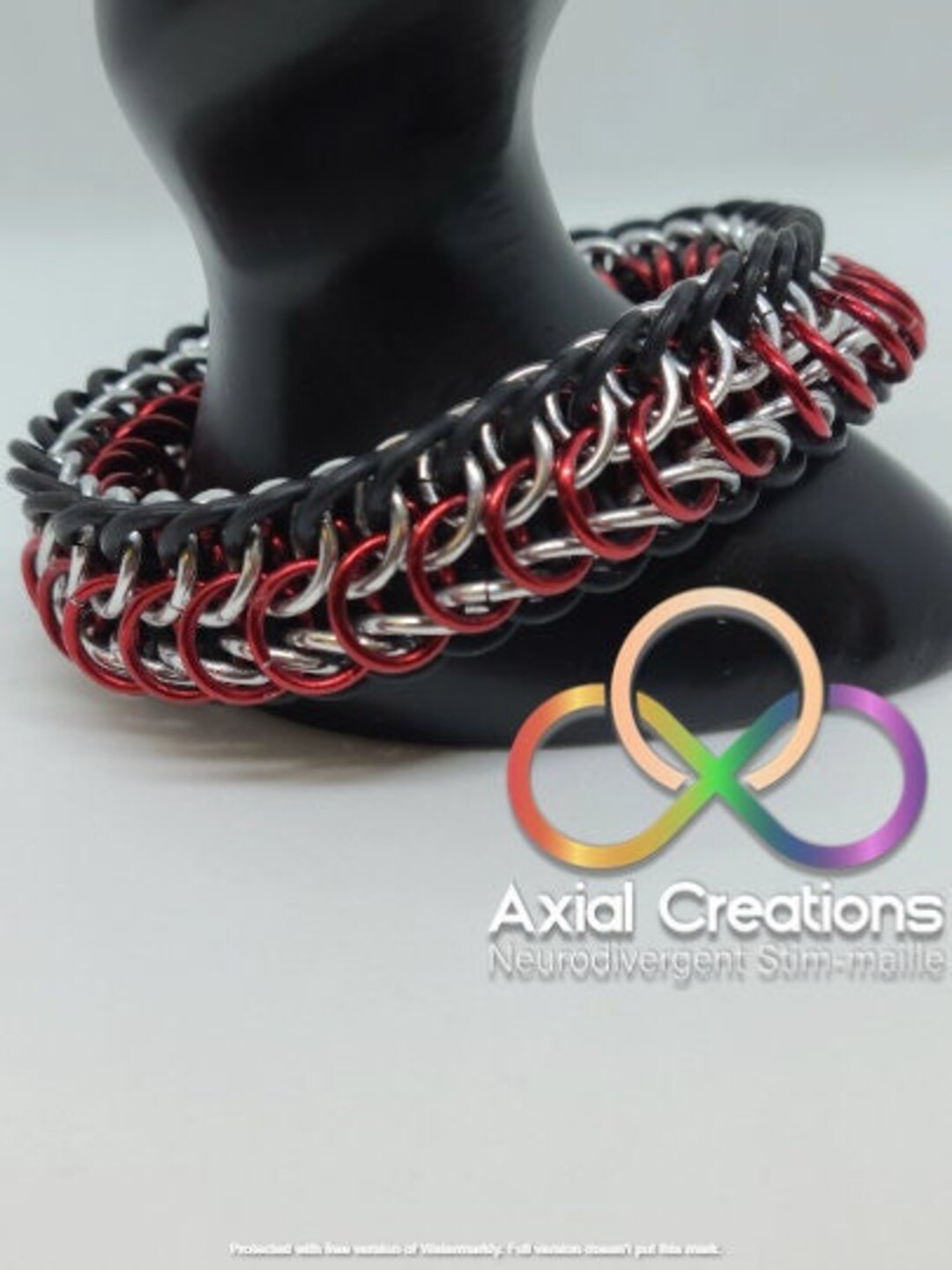 Reversible Stretchy Dragon Back Bracelet, Gift for Men, No Clasp ...