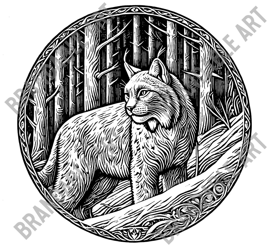 Bobcat Design- Vector Art - Etsy