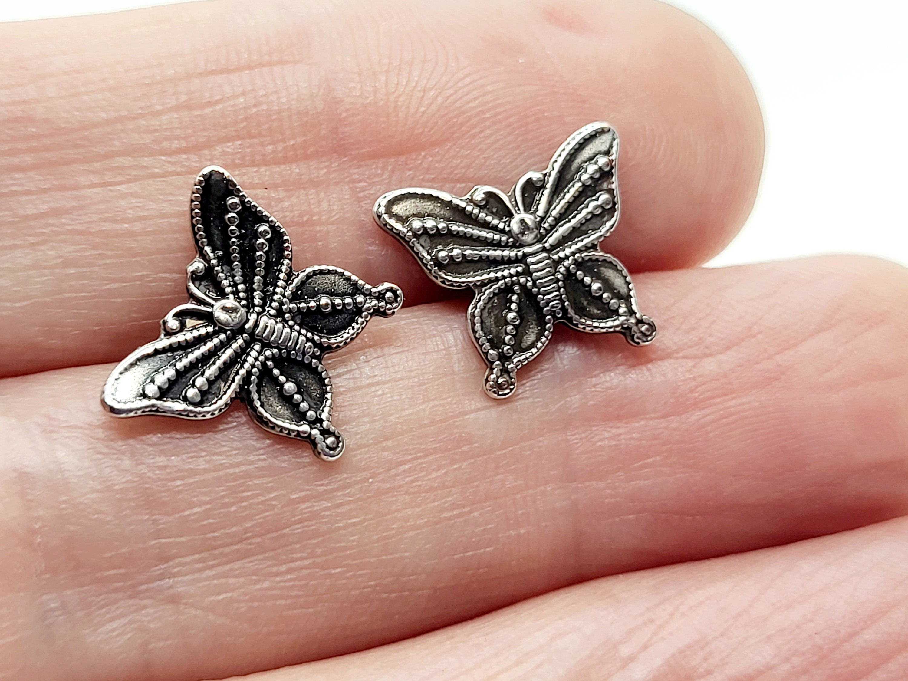 Butterfly Earrings Butterfly Stud Earrings Small Earrings - Etsy