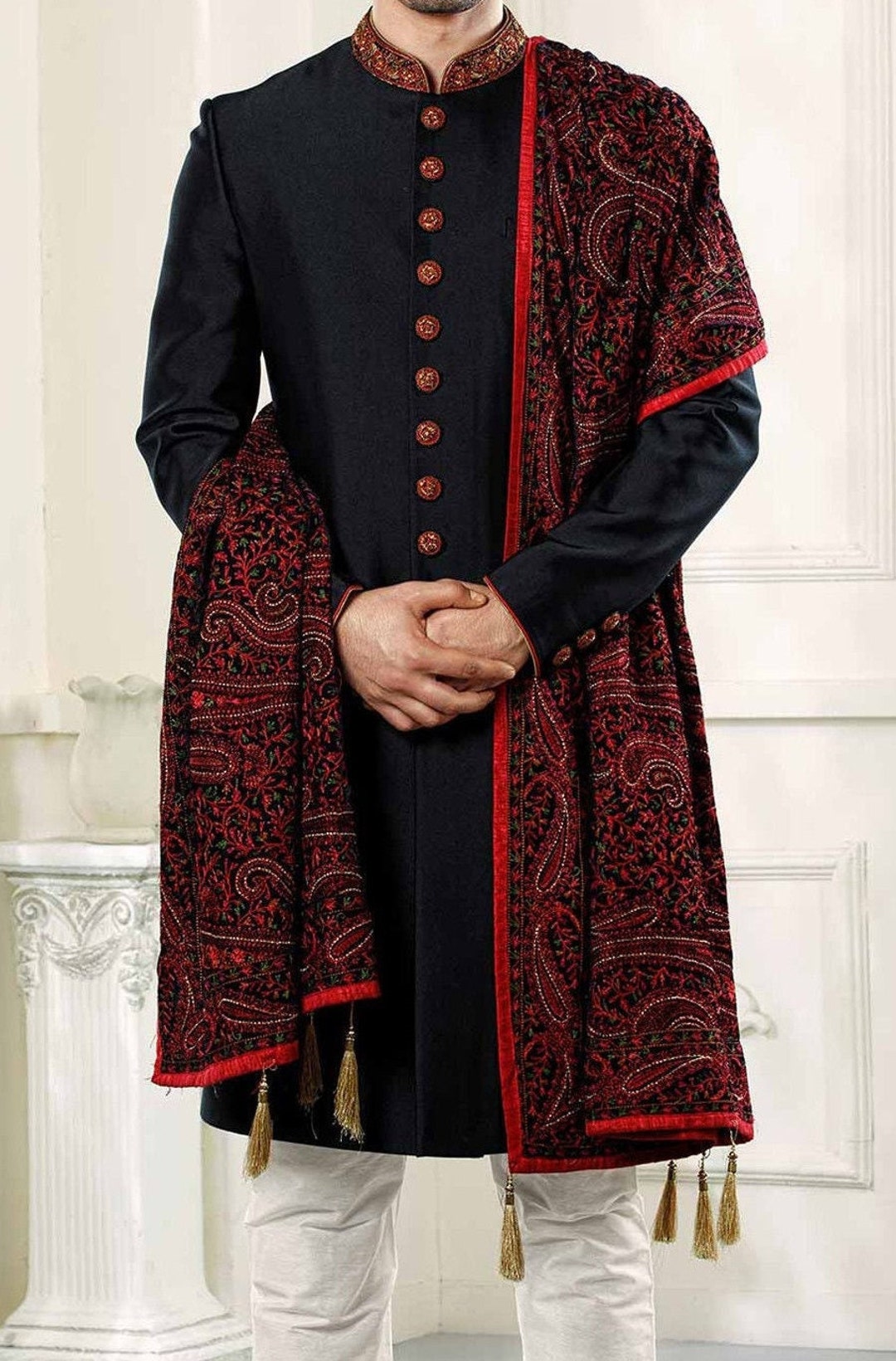 Indian Sherwani for Men Wedding Partywear Reception Traditional ...