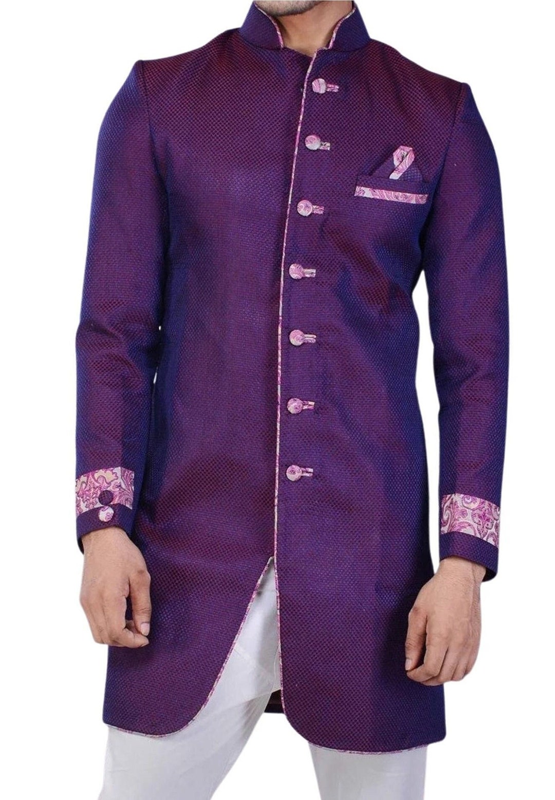 Indian Jodhpuri Suit: Formal Bhandhgala Jacket, Wedding Sherwani - Etsy