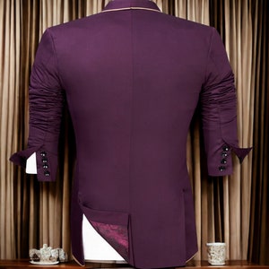 Handcrafted Yellow Piping Designing Tuxedo 3-piece Suit for Unmatched ...