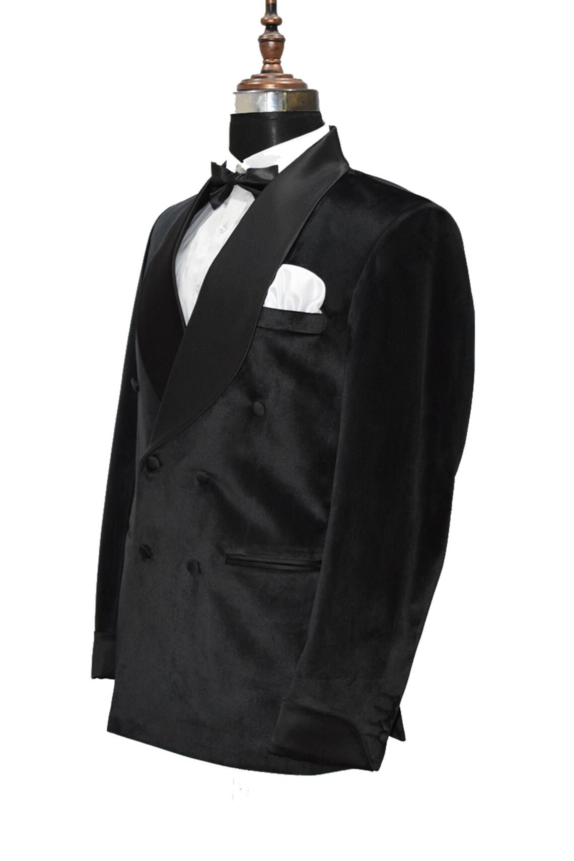 Men's Velvet Tuxedo: 3-piece Wedding Dinner Suit With Shirt - Etsy