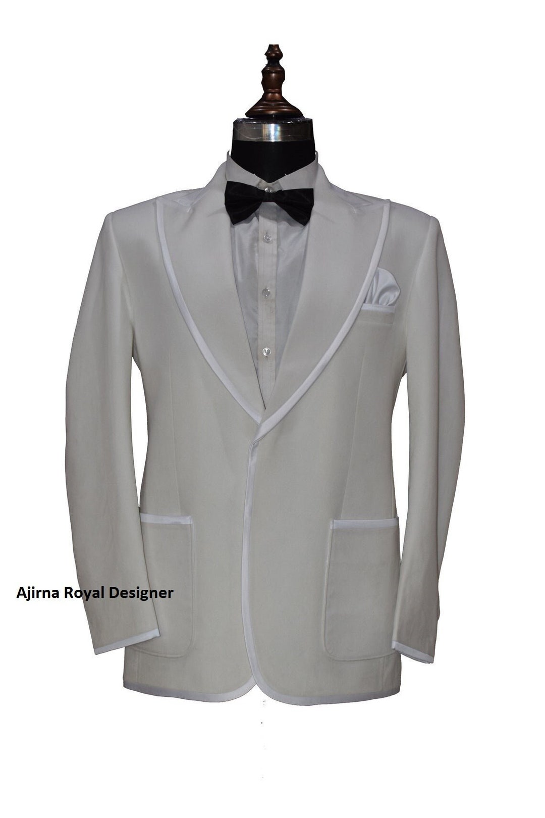 Men's off White Wedding Suit: 3-piece Fashion Outfit - Etsy