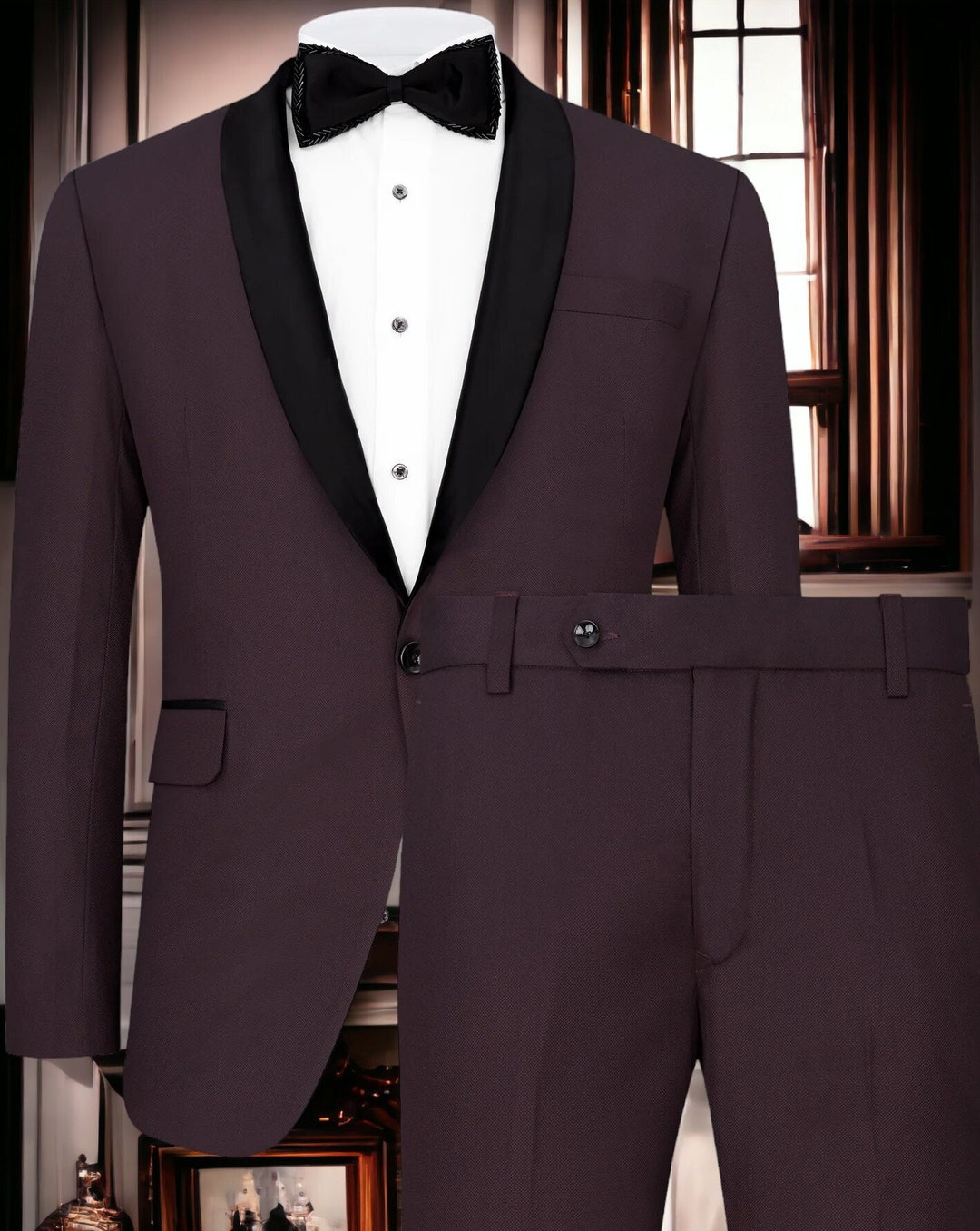Men's Lycra Tuxedo 3-piece Suit: Handcrafted Formal Wear - Etsy