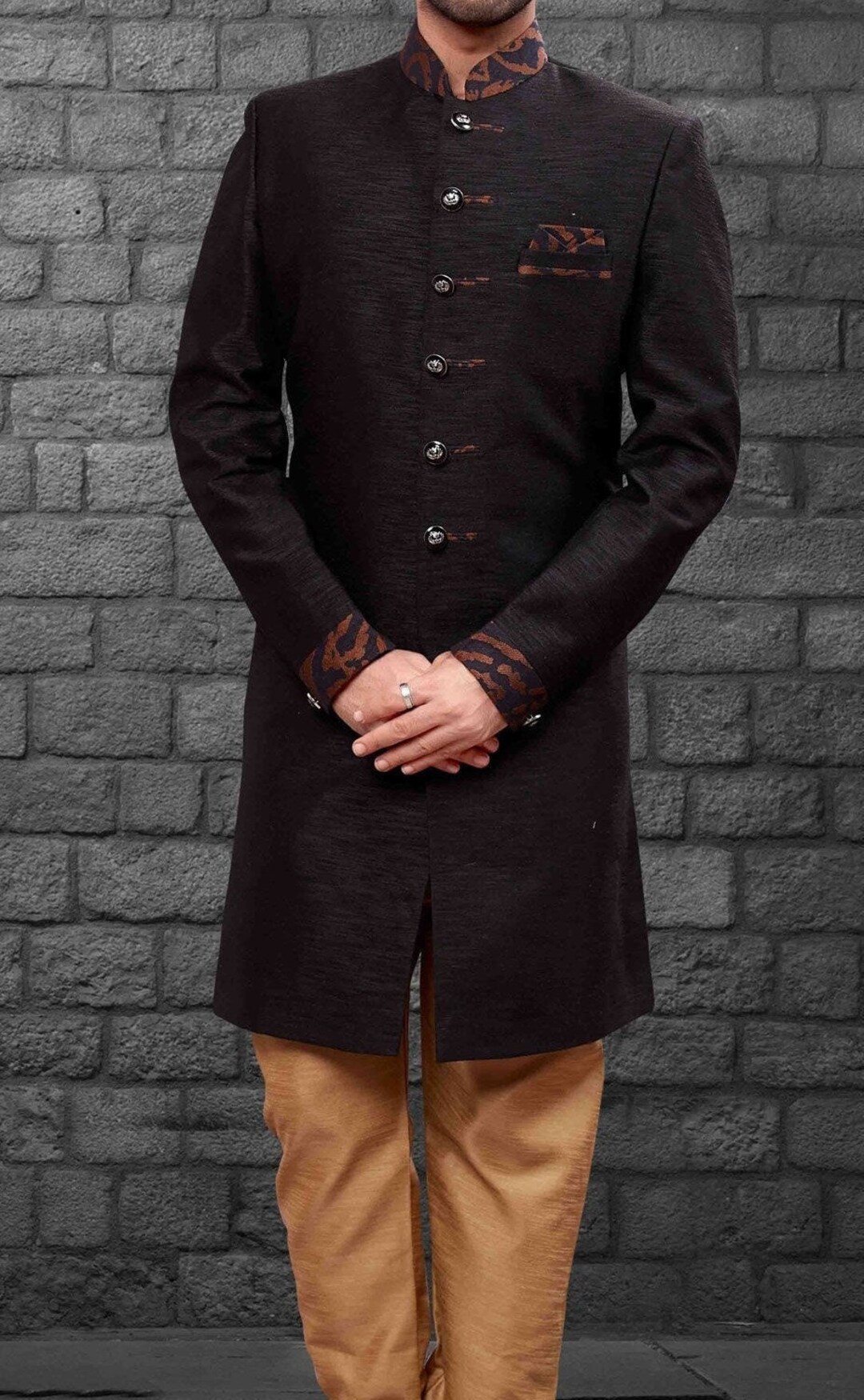 Mens Silk Sherwani: Indian Wedding Jodhpuri Suit - Etsy