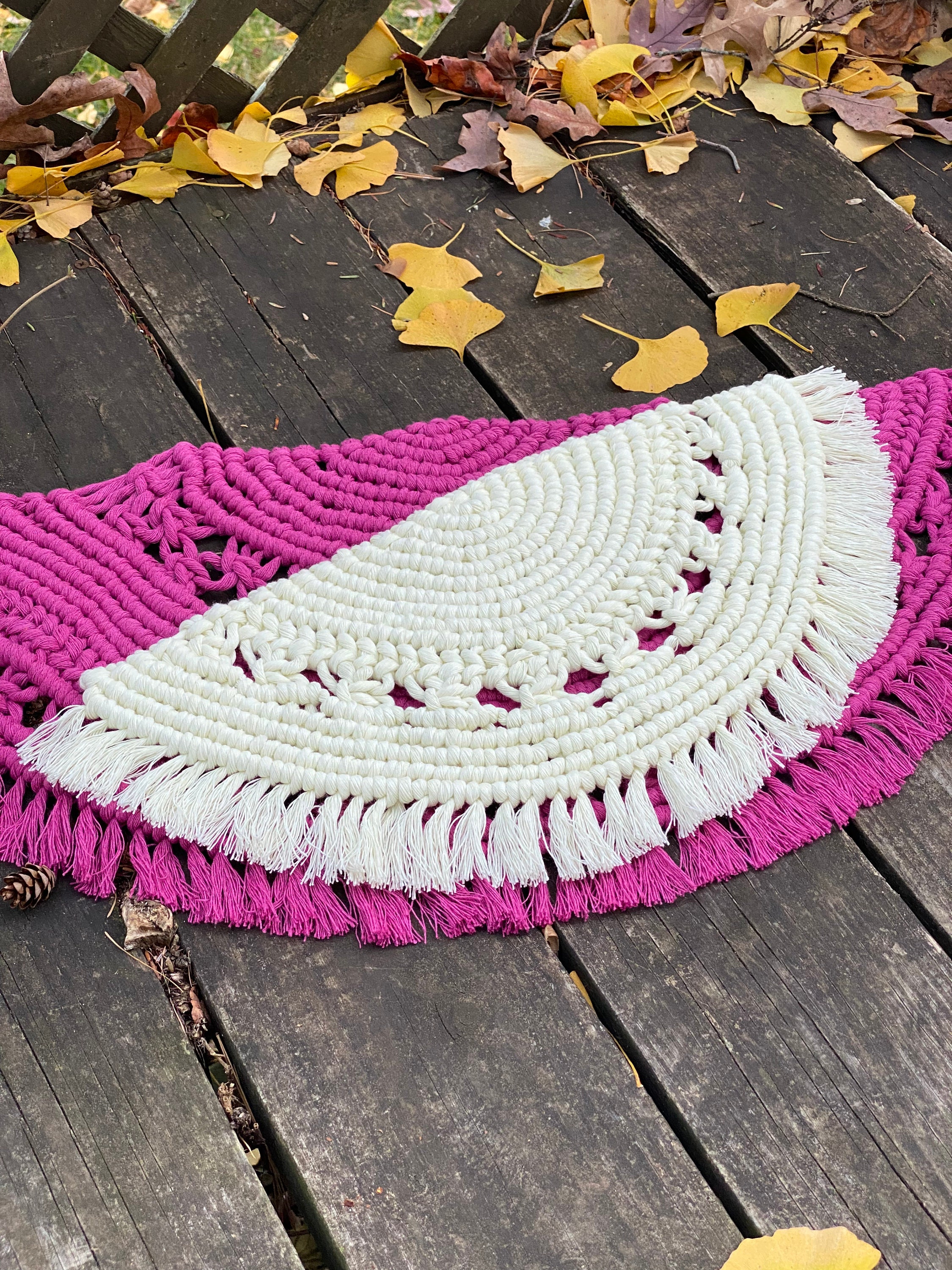 Bohemian Macrame Mat, Decorative Plant Mat, Table Mat, Home Decor, Gift ...