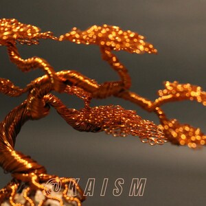 Informal Copper Bonsai Wire Tree Sculpture Handcrafted for Gifts or ...