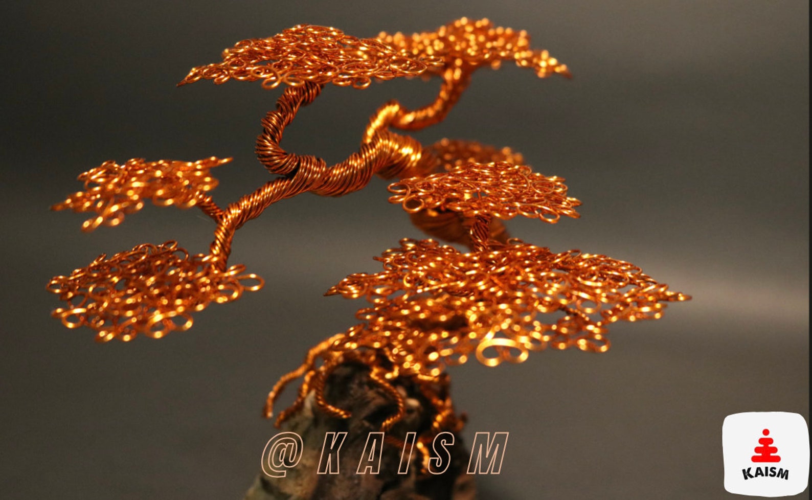 Informal Copper Bonsai Wire Tree Sculpture Handcrafted for Gifts or ...