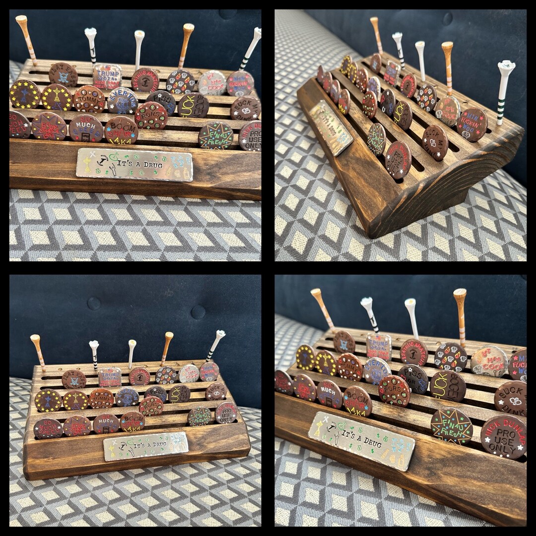 Golf Ball Marker Holder New Design / Rack Custom Plaque Made to Order ...