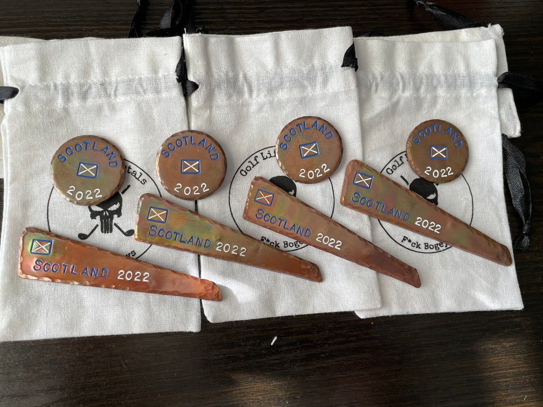 Scotland Golf Trip Ball Marker or Divot Tool Hand Made - Etsy