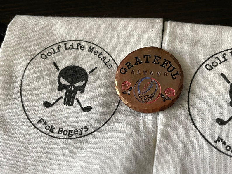 Custom Grateful Dead Golf Ball Markers Hand Made Anything - Etsy