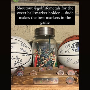 Golf Ball Marker Holder New Design / Rack Custom Plaque Made to Order ...