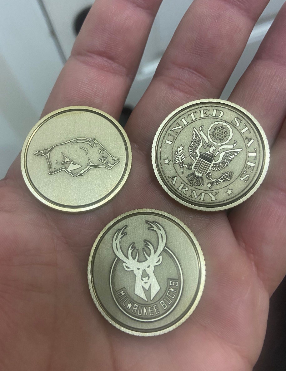 Laser Engraved Golf Ball Marker. Custom Anything You Want - Etsy Canada