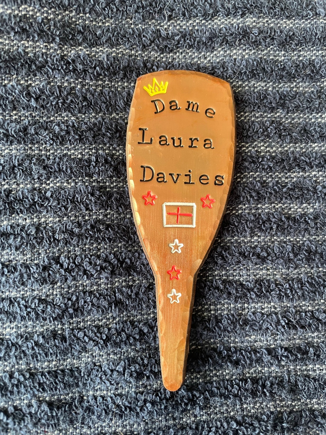 Custom Single Prong Golf Ball Mark Tool / Divot Tool - Hand Stamped ...