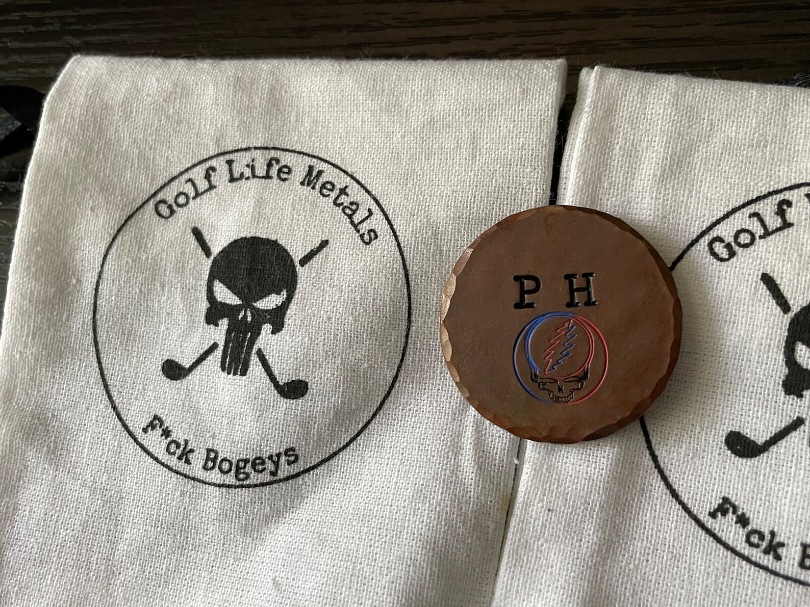 Custom Grateful Dead Golf Ball Markers Hand Made Anything - Etsy