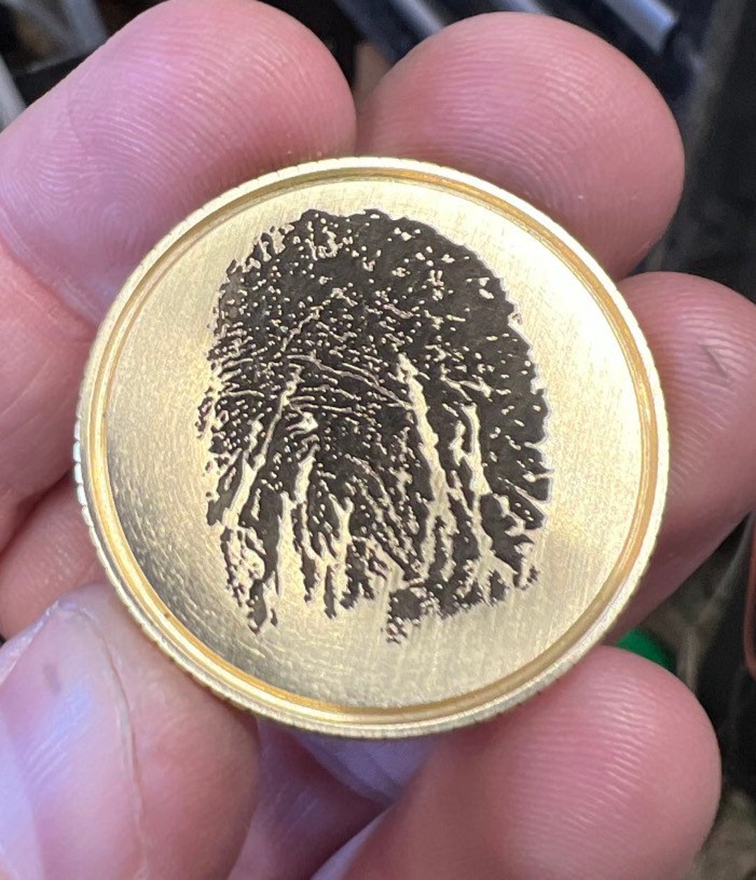 Fingerprint Ball Marker From Golflifemetals | Laser Engraved ...