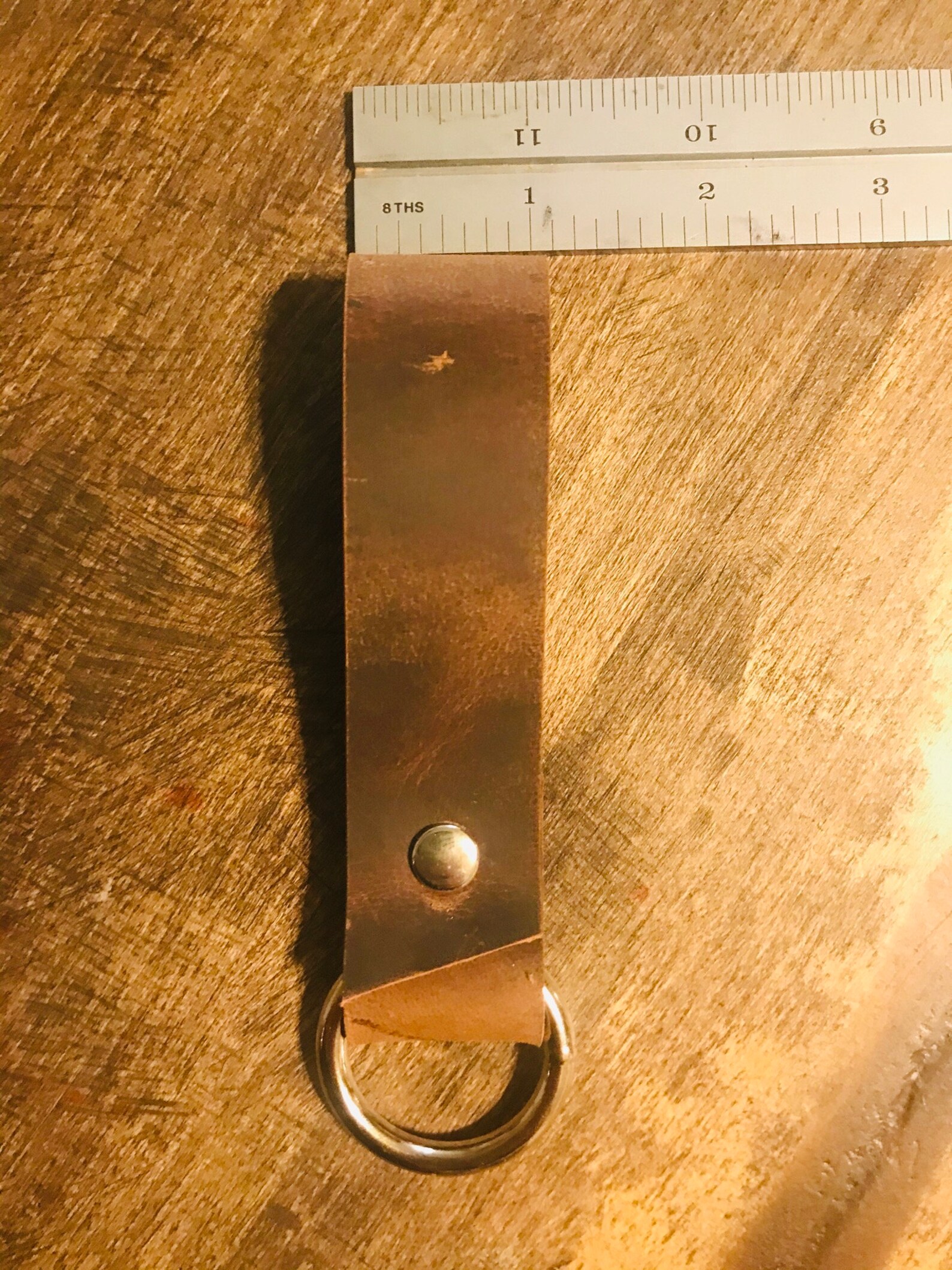 El llavero de cuero Vaquero - Etsy España