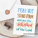 Hand Lettered Fear Not Stand Firm Artwork, Encouragement Card, Wall Art ...