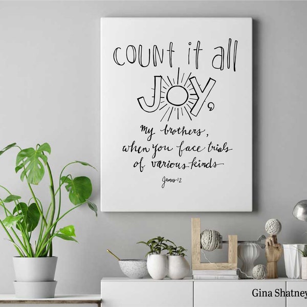 Count It All Joy Svg - Etsy
