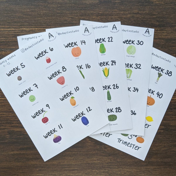 Pregnancy Stickers - Etsy