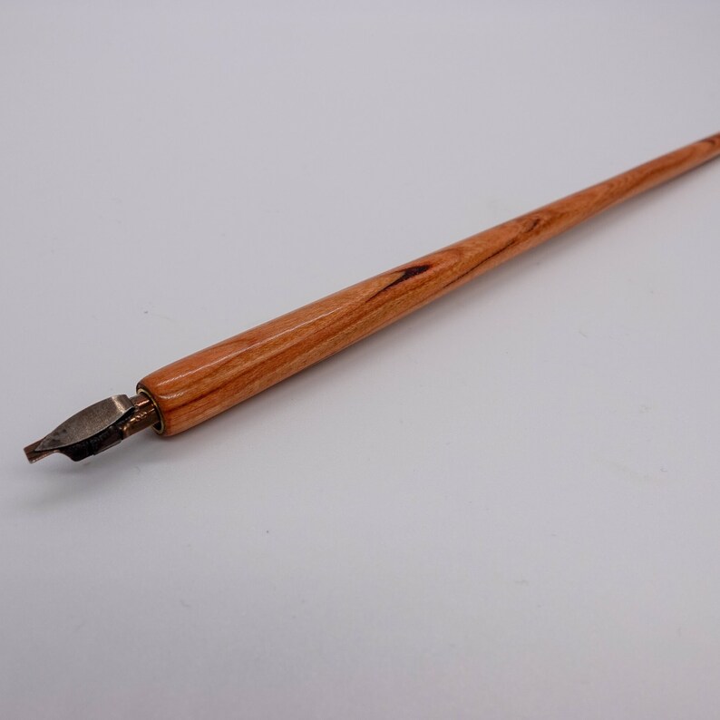 Straight Calligraphy Dip Pen Holder - Made From Cherry Wood - Etsy